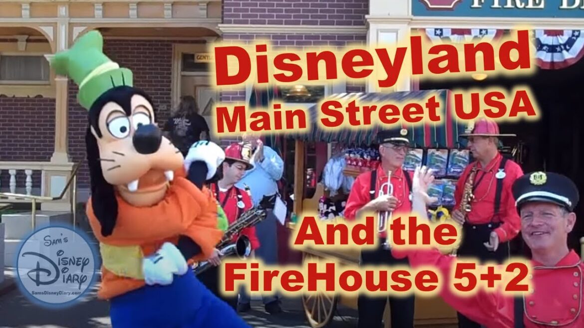 Disneyland | Main Street USA | Fire House Five | Goofy | Disneyland ...