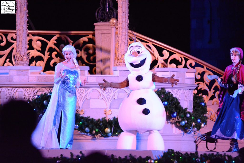 Castle Lighting 2015: Cinderella vs Frozen Transformation