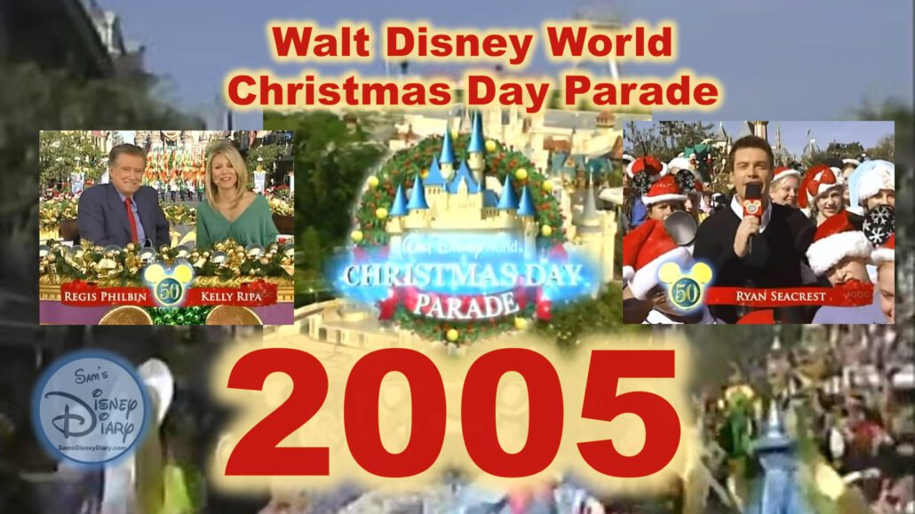 2005 Walt Disney World Christmas Day Parade | Regis Philbin | Kelly ...