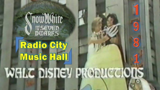 Snow White Live On Stage | Radio City Music Hall | 1981 | Disney Live ...