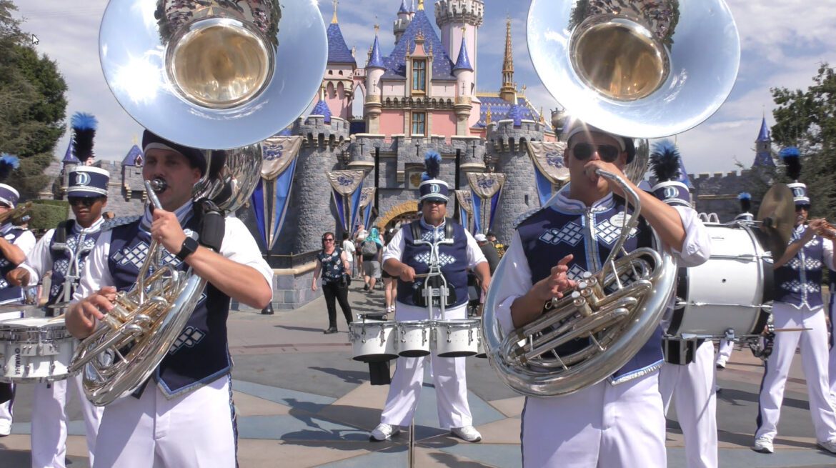 Disneyland Band's Magical Castle Performance - Sam's Disney Diary