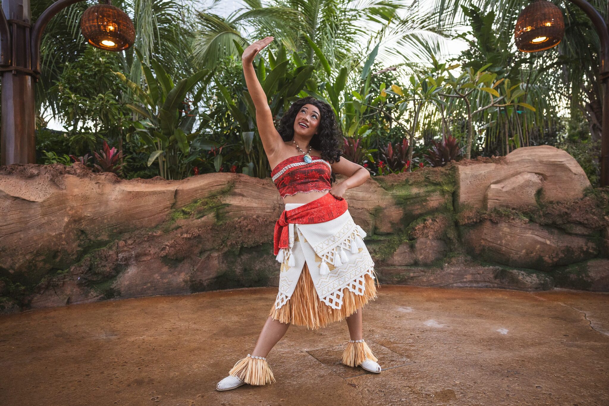 Meet Moana at EPCOTs New World Nature Area - Sam's Disney Diary