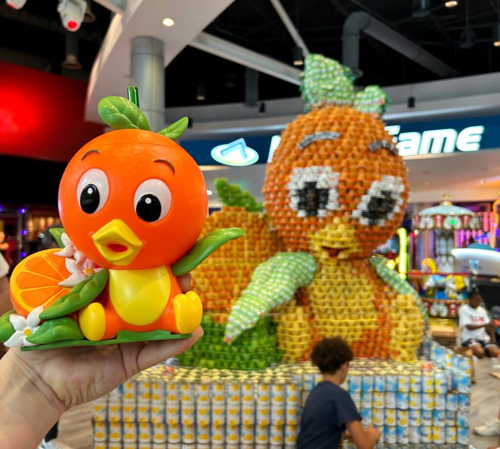 Orange Bird CANstruction Built by Disney Engineers